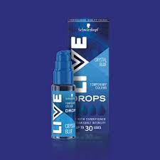 Schwarzkopf Live Colour Drops Crystal Blue 30ML – Crowley’s Pharmacy