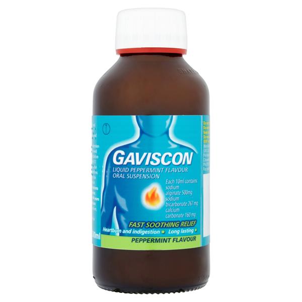 Gaviscon Oral Suspension 300Ml Peppermint – Crowley’s Pharmacy