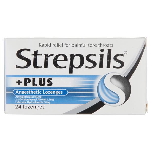 Strepsils Plus Anaesthetic 24 Lozenges – Crowley’s Pharmacy