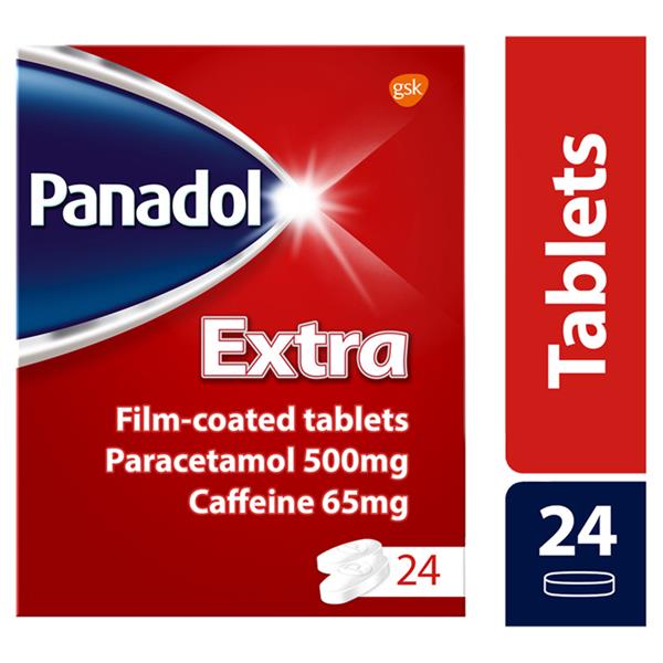 Panadol Extra 24 Film Coated Tabs – Crowley’s Pharmacy