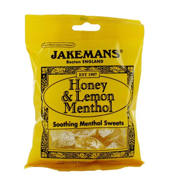 Jakemans Honey Lemon Menthol Sweets – Crowley’s Pharmacy